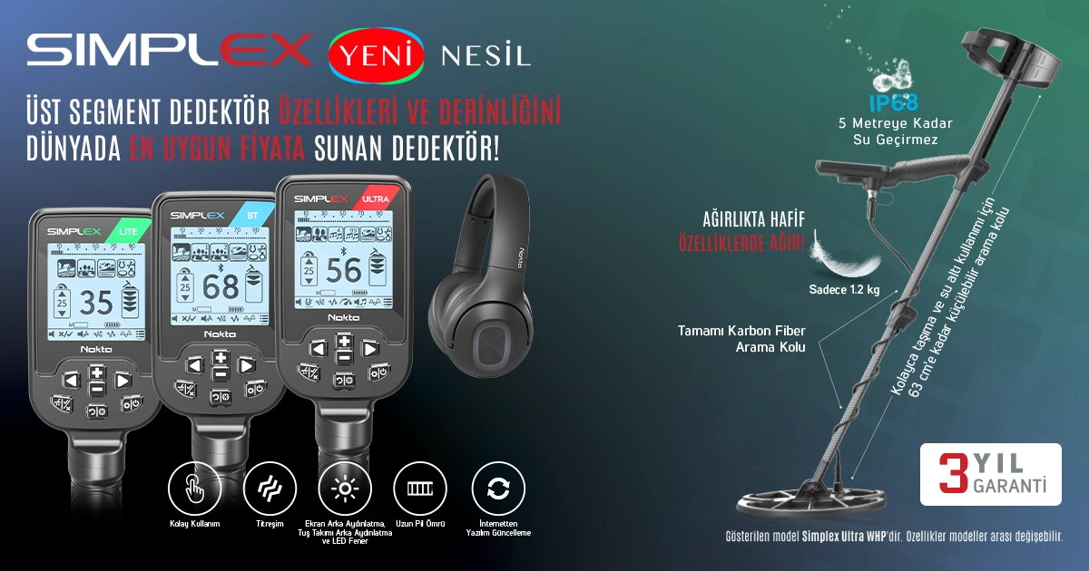 Nokta Simplex Yeni Nesil Karşılaştırma Tablosu - Nokta Dedektör